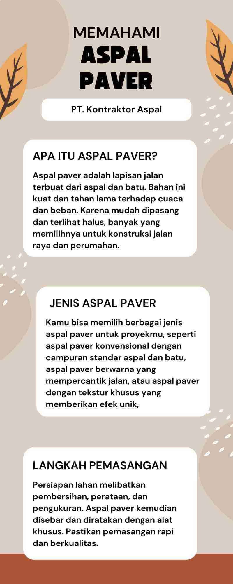 Pemasangan Aspal Paver Profesional untuk Perumahan dan Jalan Raya